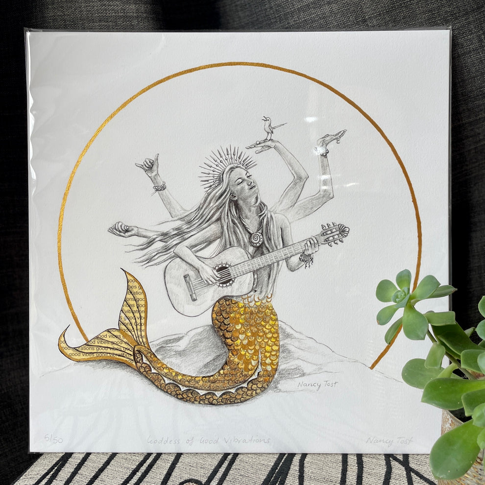 Goddess of Good Vibrations print – Nancy Tost